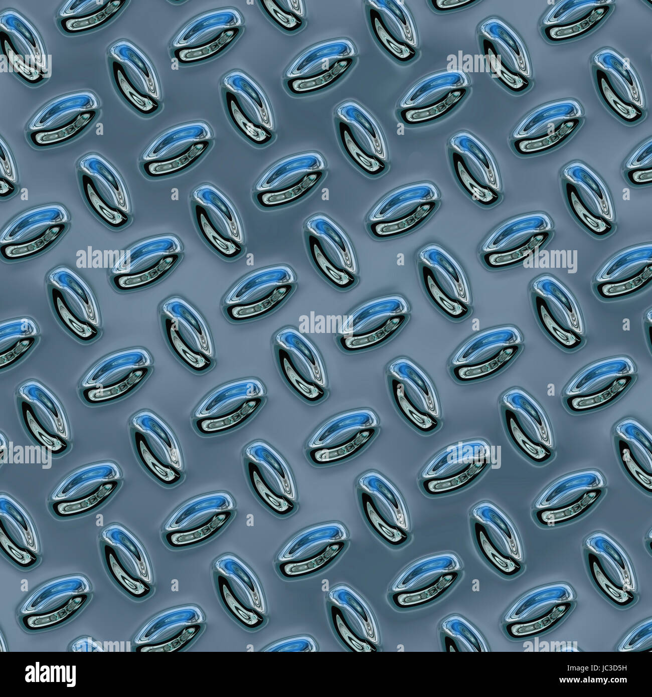Background of a blue industrial metallic floor with a bumpy pattern ...