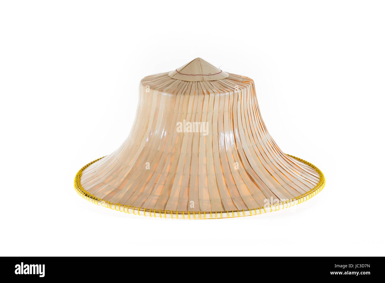 Thai Farmers Palm Hat Isolated on white background Stock Photo - Alamy