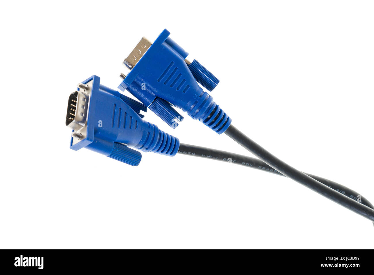 vga cables over white isolated background with no logo trademark Stock ...