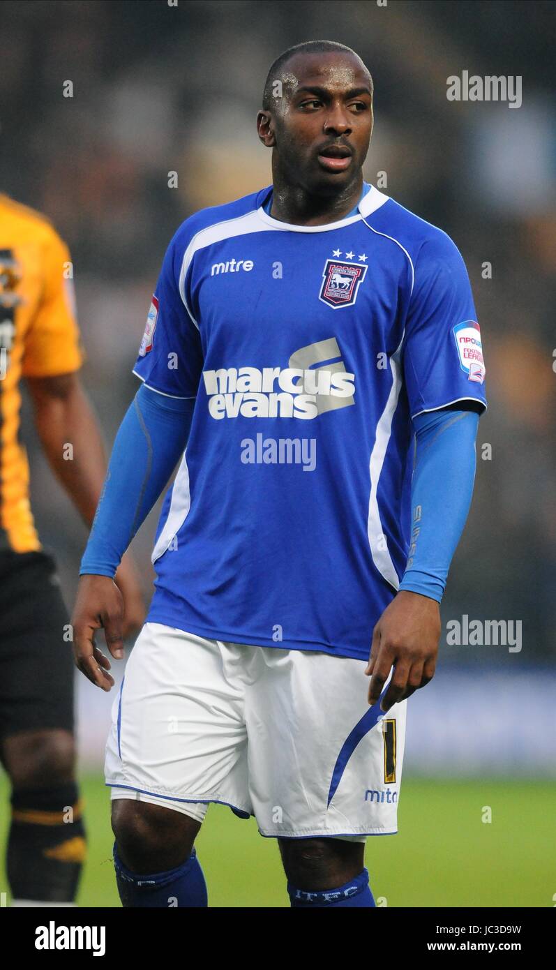 JASON SCOTLAND IPSWICH TOWN FC IPSWICH TOWN FC KC STADIUM HULL ENGLAND ...