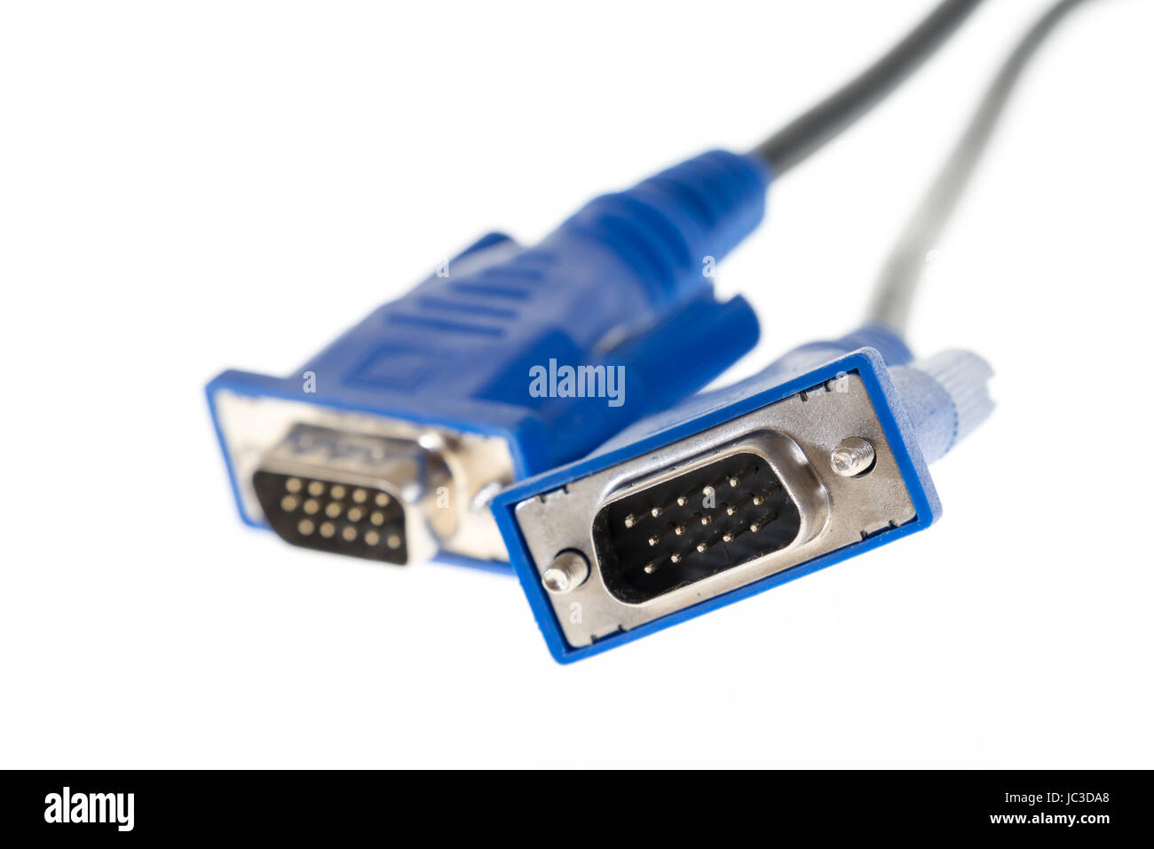 vga cables over white isolated background with no logo trademark Stock ...