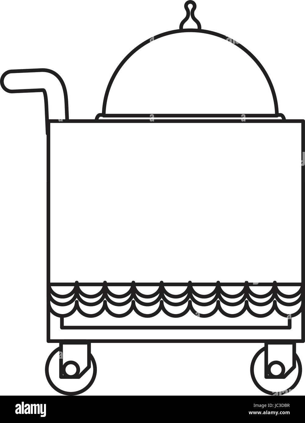 Food service trolley Stock Vector Image & Art - Alamy