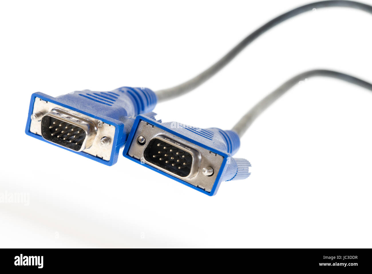 vga cables over white isolated background with no logo trademark Stock ...