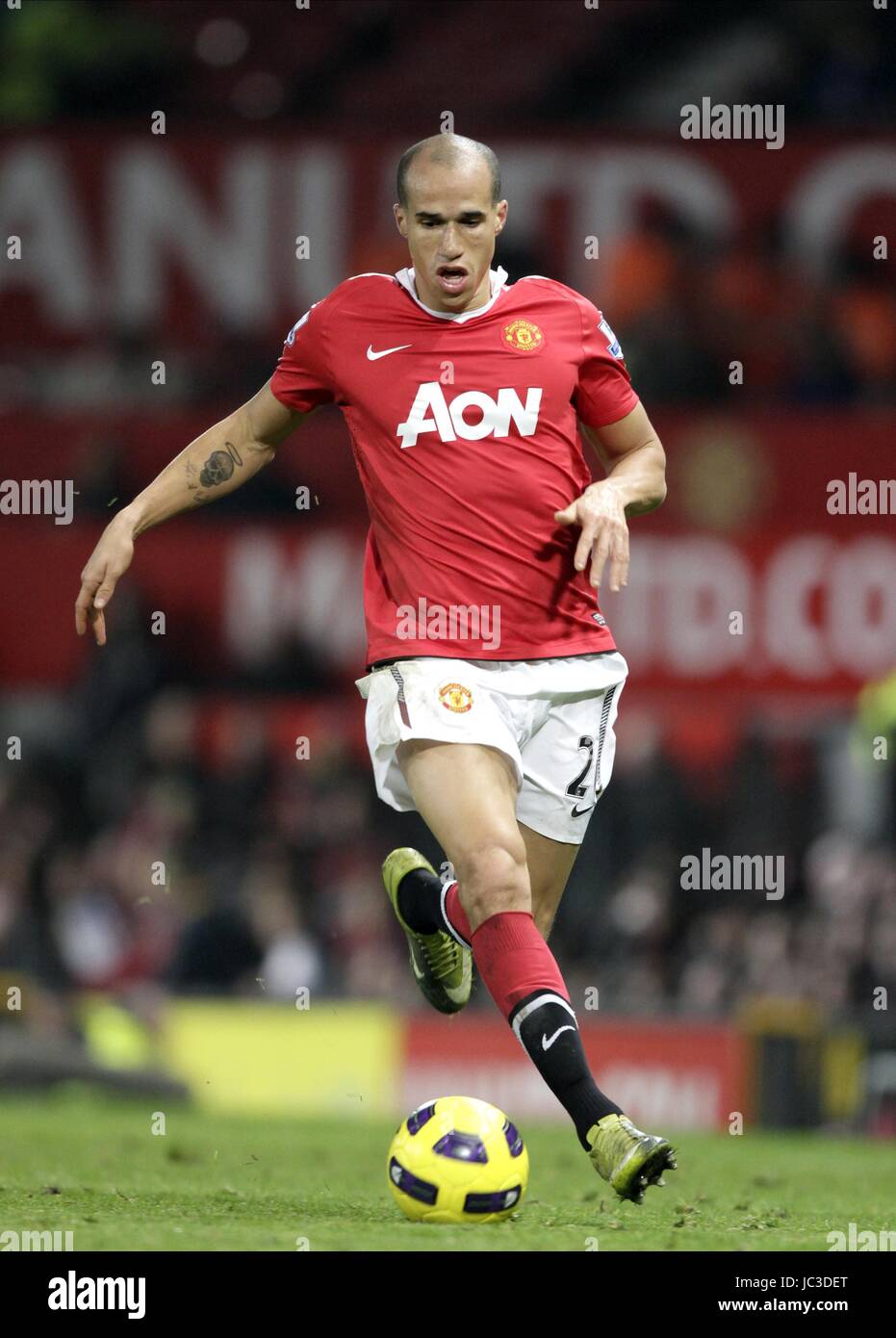 GABRIEL OBERTAN MANCHESTER UNITED FC MANCHESTER UNITED FC OLD TRAFFORD ...