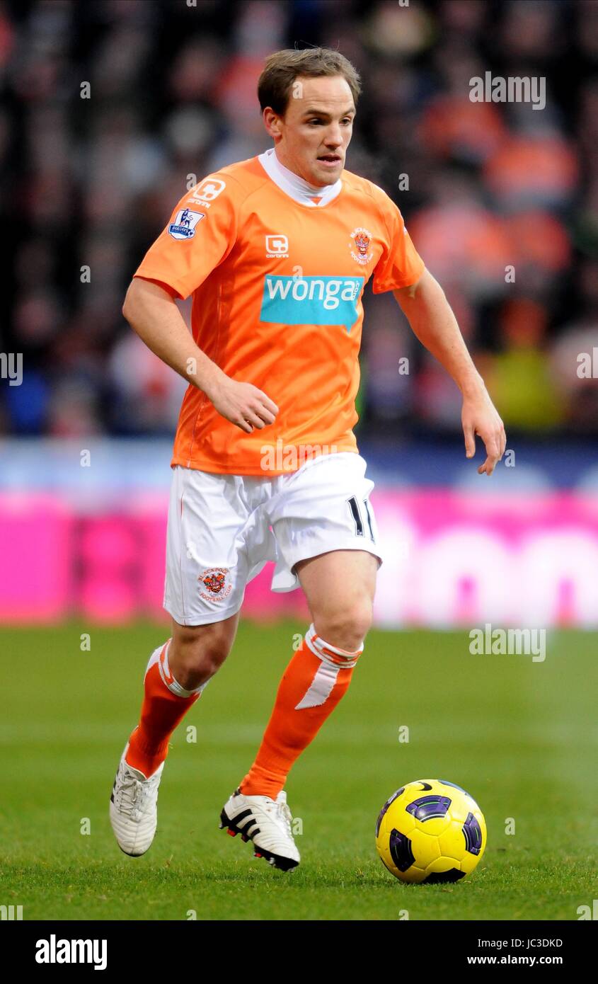 DAVID VAUGHAN BLACKPOOL FC BLACKPOOL FC REEBOK STADIUM BOLTON ENGLAND ...