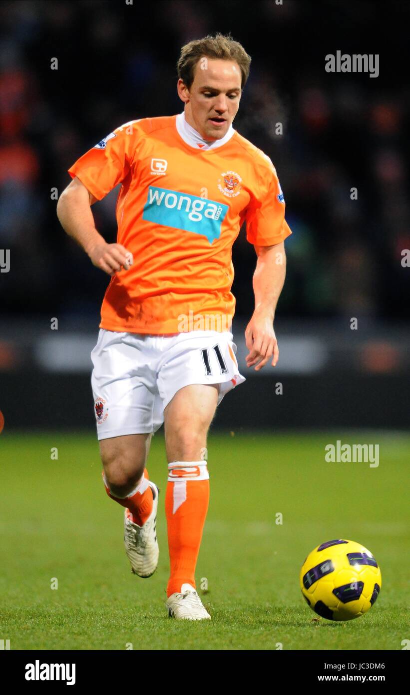 DAVID VAUGHAN BLACKPOOL FC BLACKPOOL FC REEBOK STADIUM BOLTON ENGLAND ...