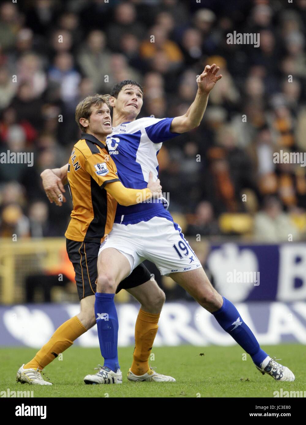 NIKOLA ZIGIC RICHARD STEARMAN WOLVES V BIRMINGHAM WOLVES V BIRMINGHAM ...