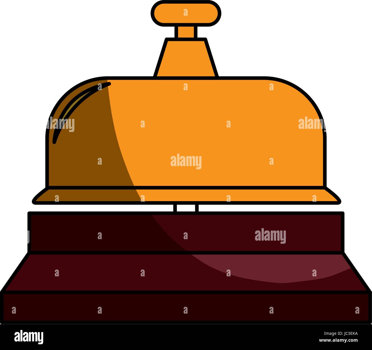 Hotel ring bell Stock Vector Image & Art - Alamy