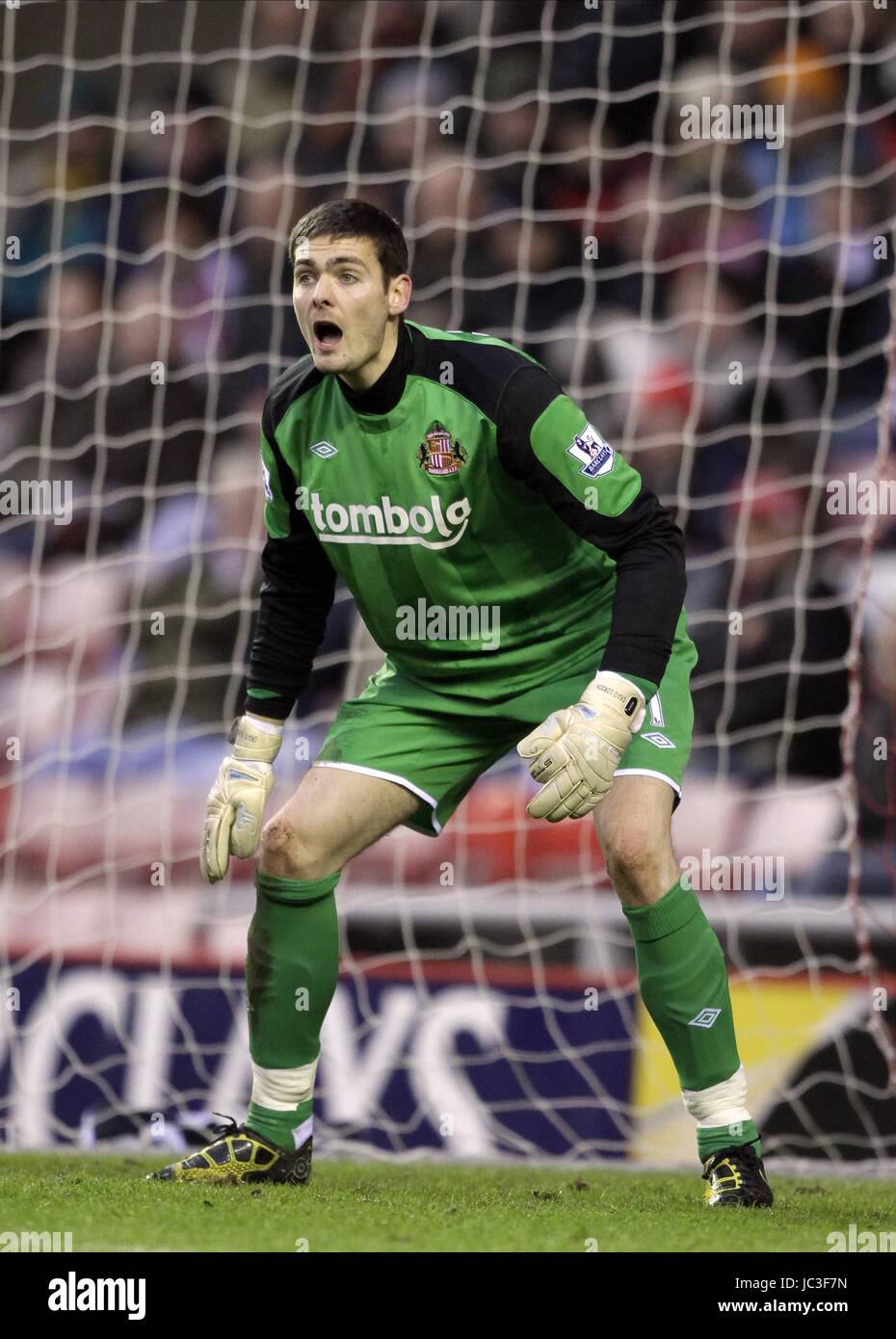 CRAIG GORDON SUNDERLAND FC SUNDERLAND FC STADIUM OF LIGHT SUNDERLAND ...