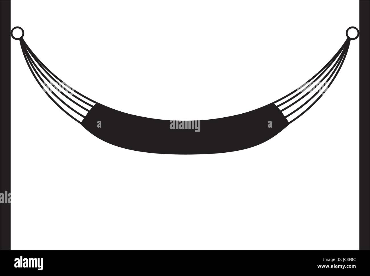 hammock beach symbol Stock Vector Image & Art - Alamy