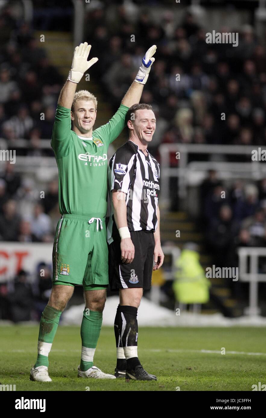 JOE HART KEVIN NOLAN NEWCASTLE UNITED V MAN CITY NEWCASTLE UNITED V MAN ...