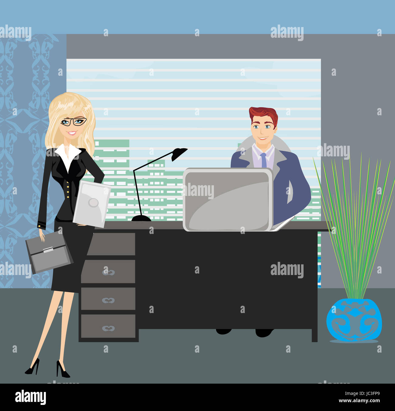 Formally dressed people in office, business meeting Stock Photo - Alamy