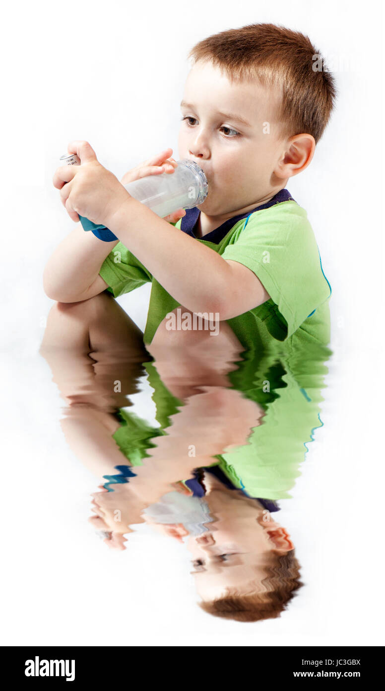 Child using inhaler Cut Out Stock Images & Pictures - Alamy