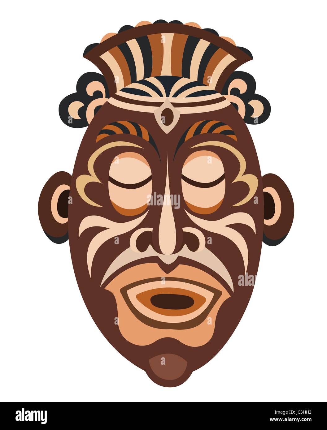 Carnival mask on black Stock Vector Images - Alamy