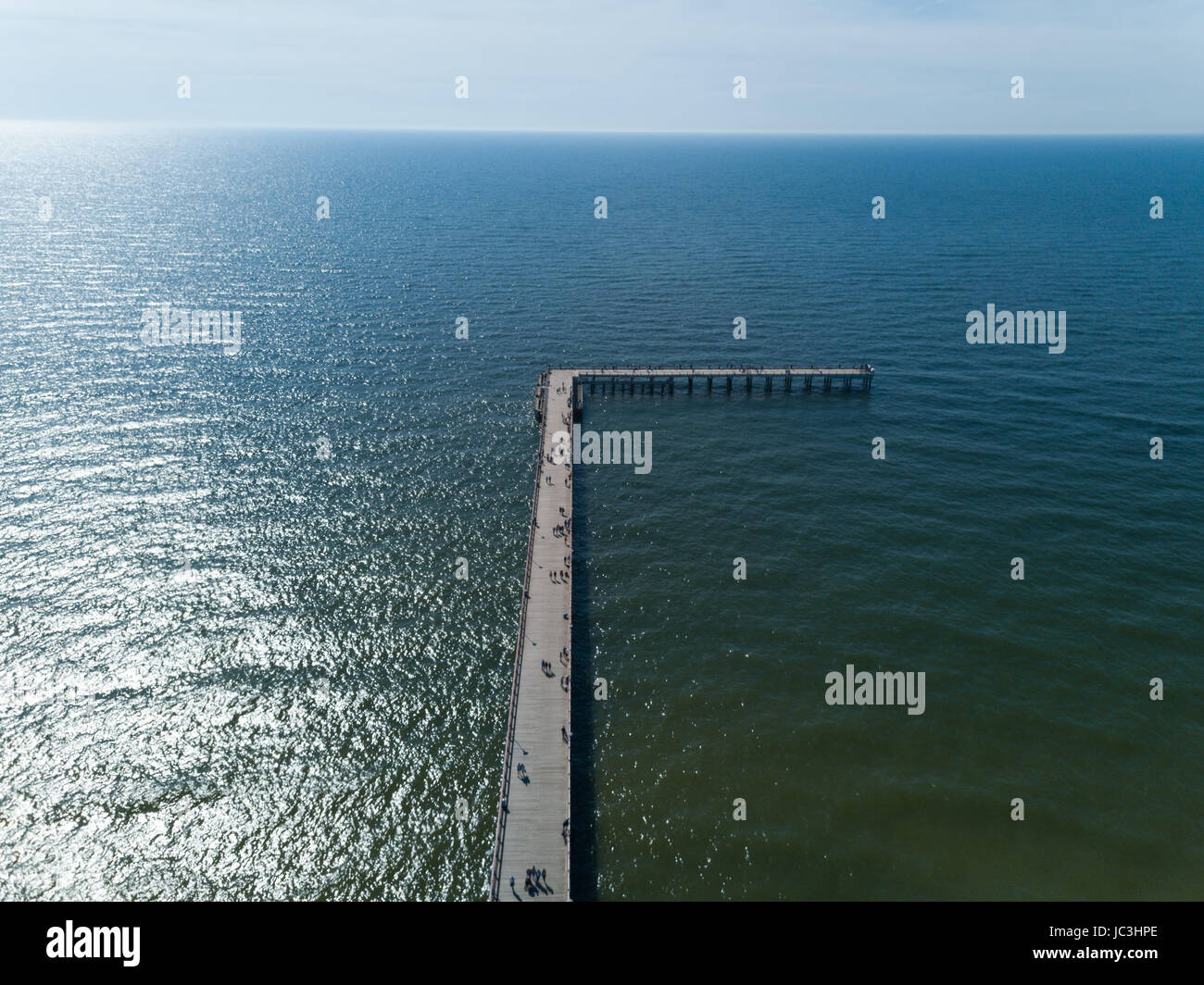 Palanga Lietuva Baltic Sea Seaside Aerial drone top view Stock Photo ...