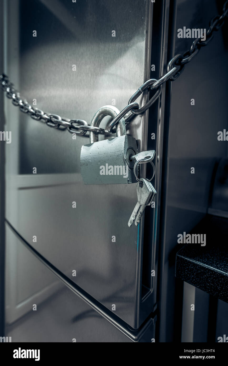 Locked refrigerator hi-res stock photography and images - Alamy