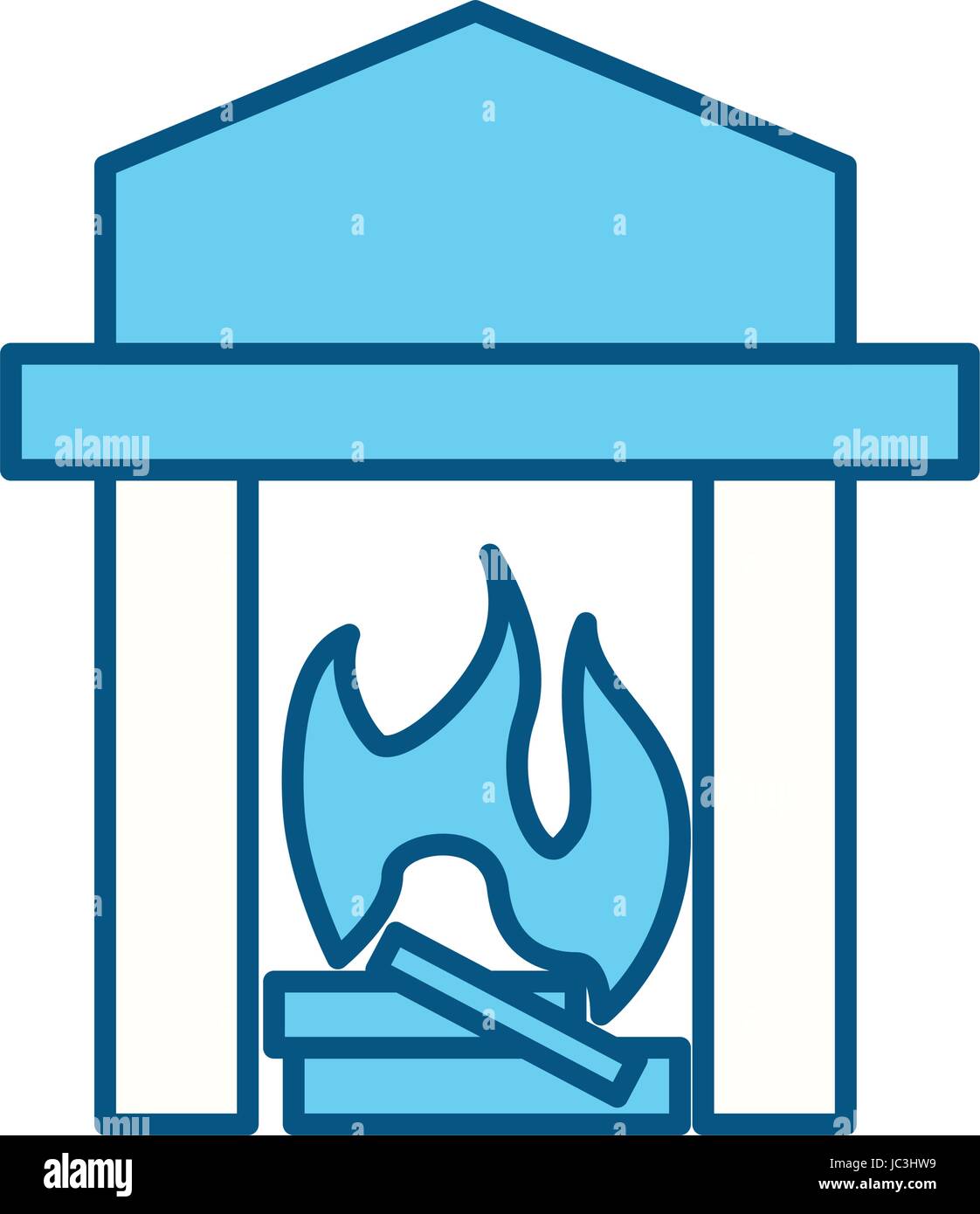 Chimney lit symbol Stock Vector Image & Art - Alamy