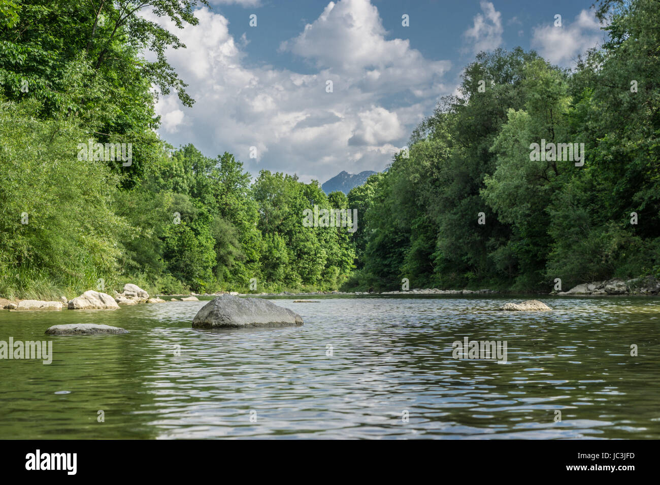 river landscape in austria Stock Photo - Alamy