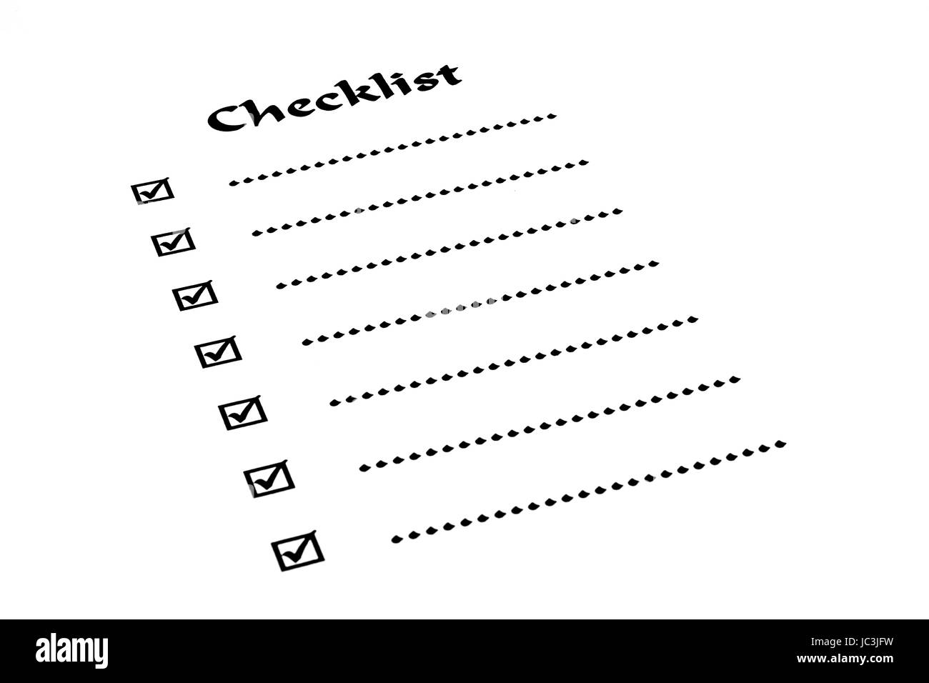 check-lists and todo lists Stock Photo - Alamy