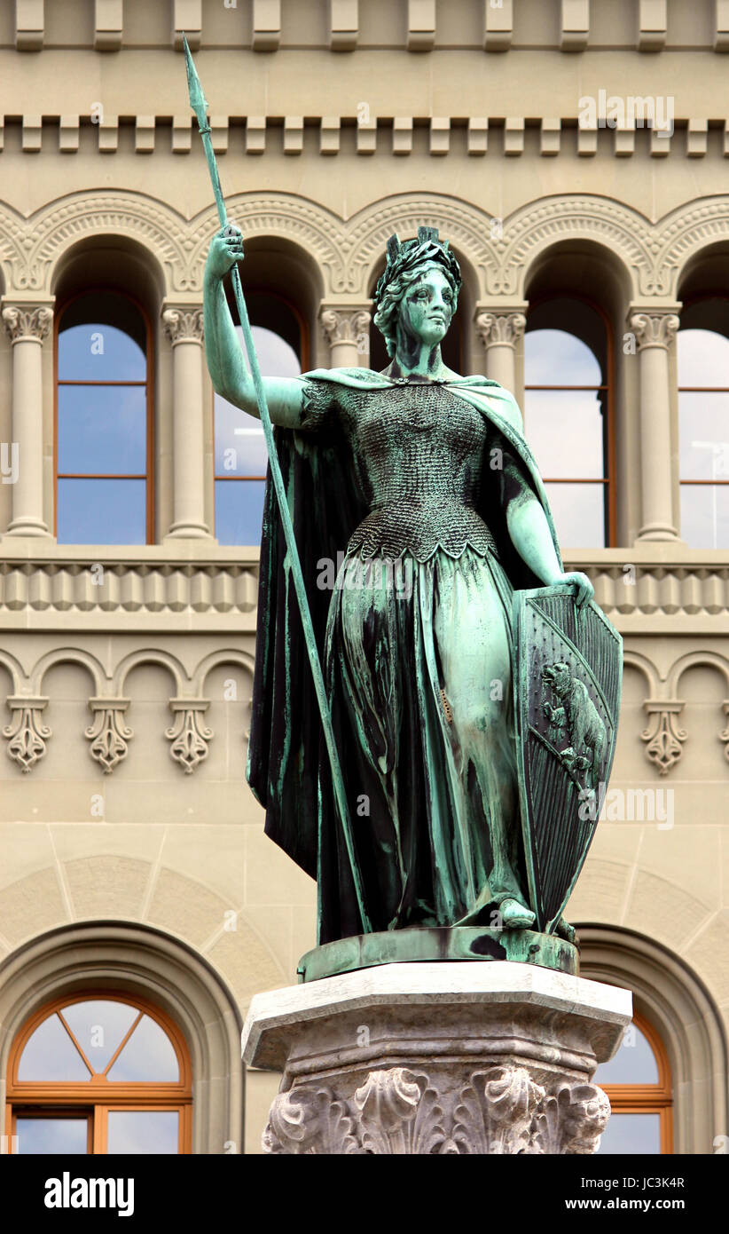 Helvetia bern switzerland statue hi-res stock photography and images ...