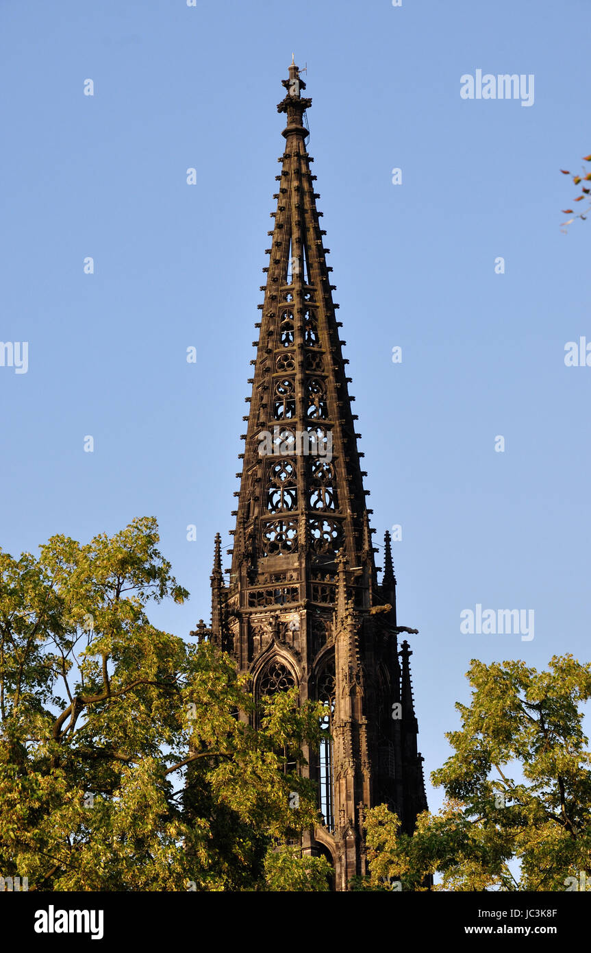Blick auf die St. Lamberti-Kirchein der Altstadt von Münster Stock ...