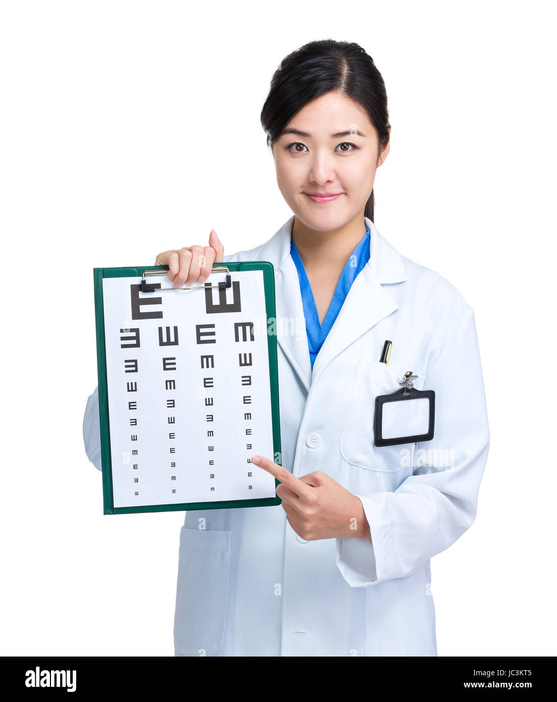 Asian doctor eye test chart hi-res stock photography and images - Alamy
