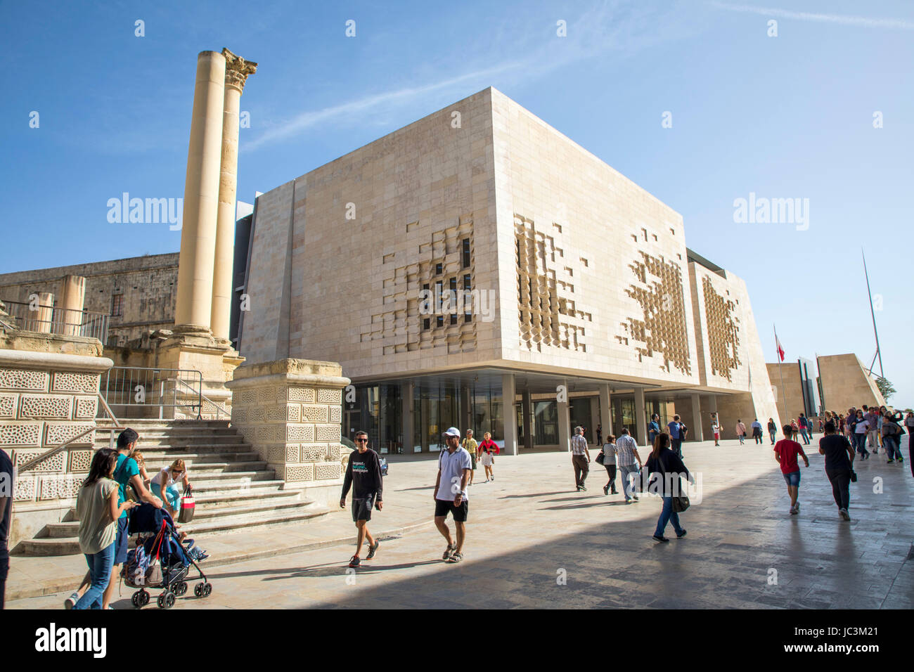 Malta, Valletta, capital, new Parliament, City Gate, Parliament ...
