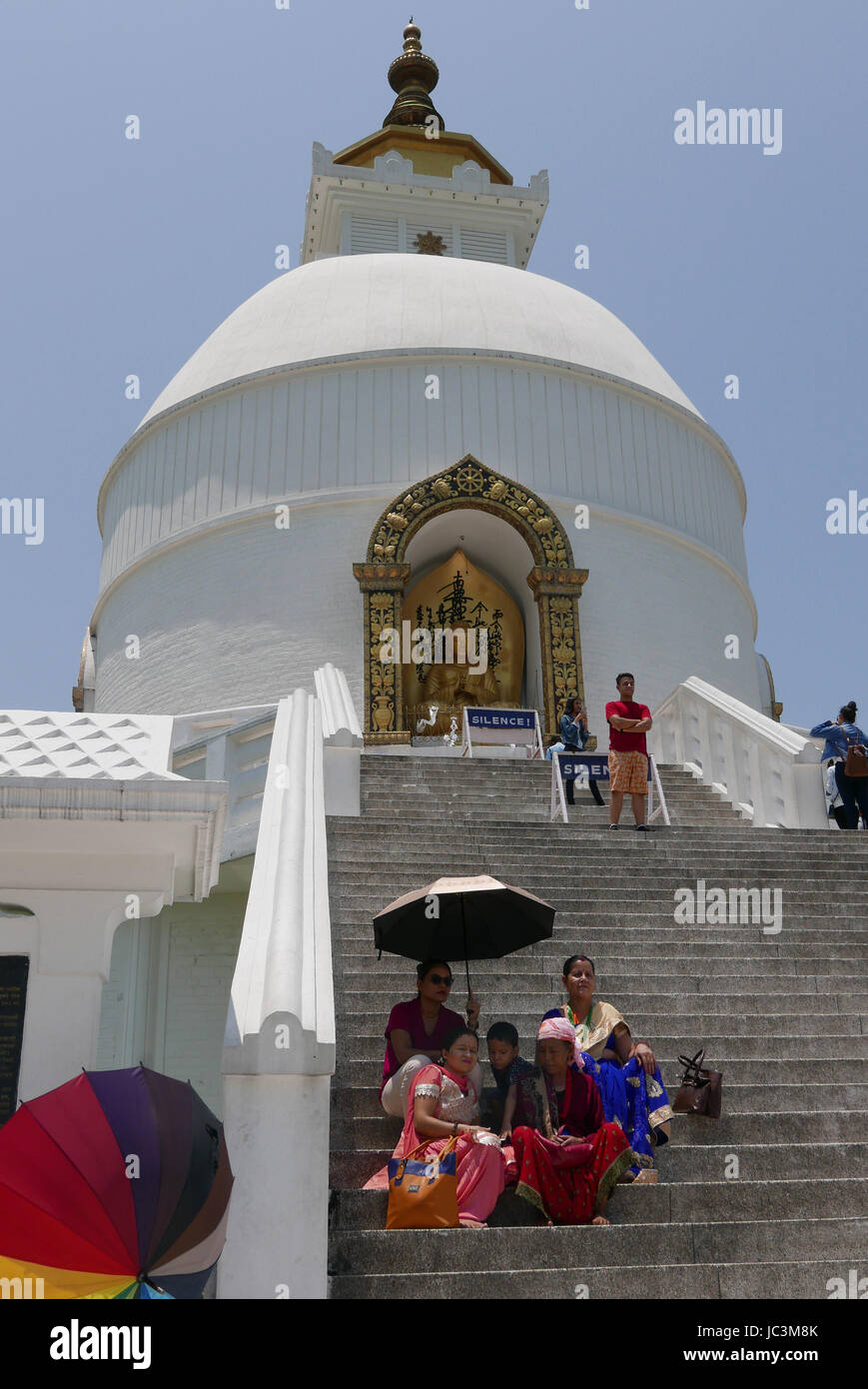Nepal peace pagoda hi-res stock photography and images - Alamy