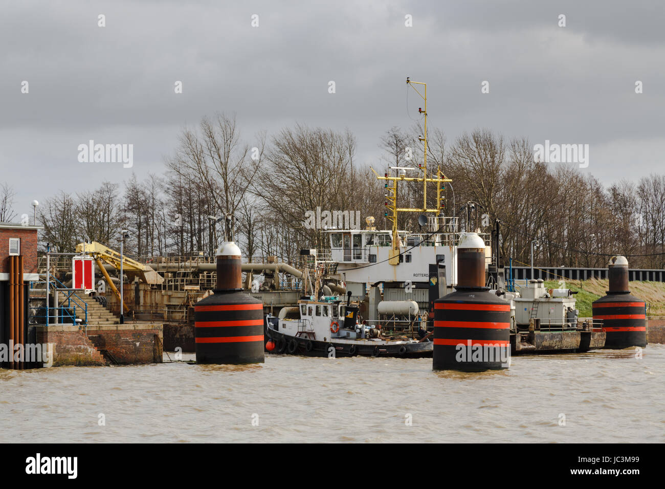 entrance to the new sea lock Stock Photo - Alamy