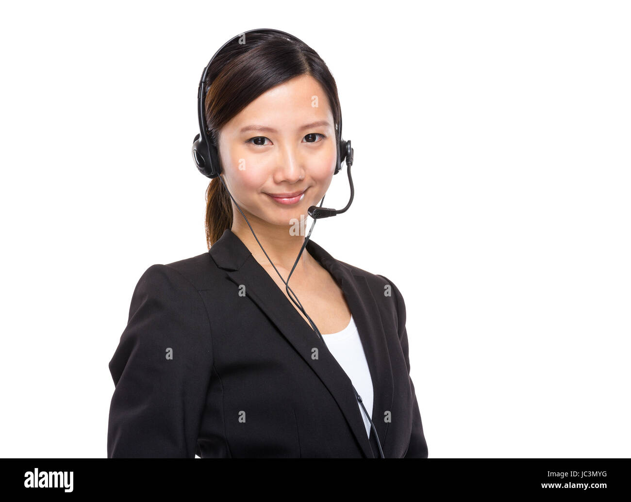 Call centre operator Stock Photo - Alamy
