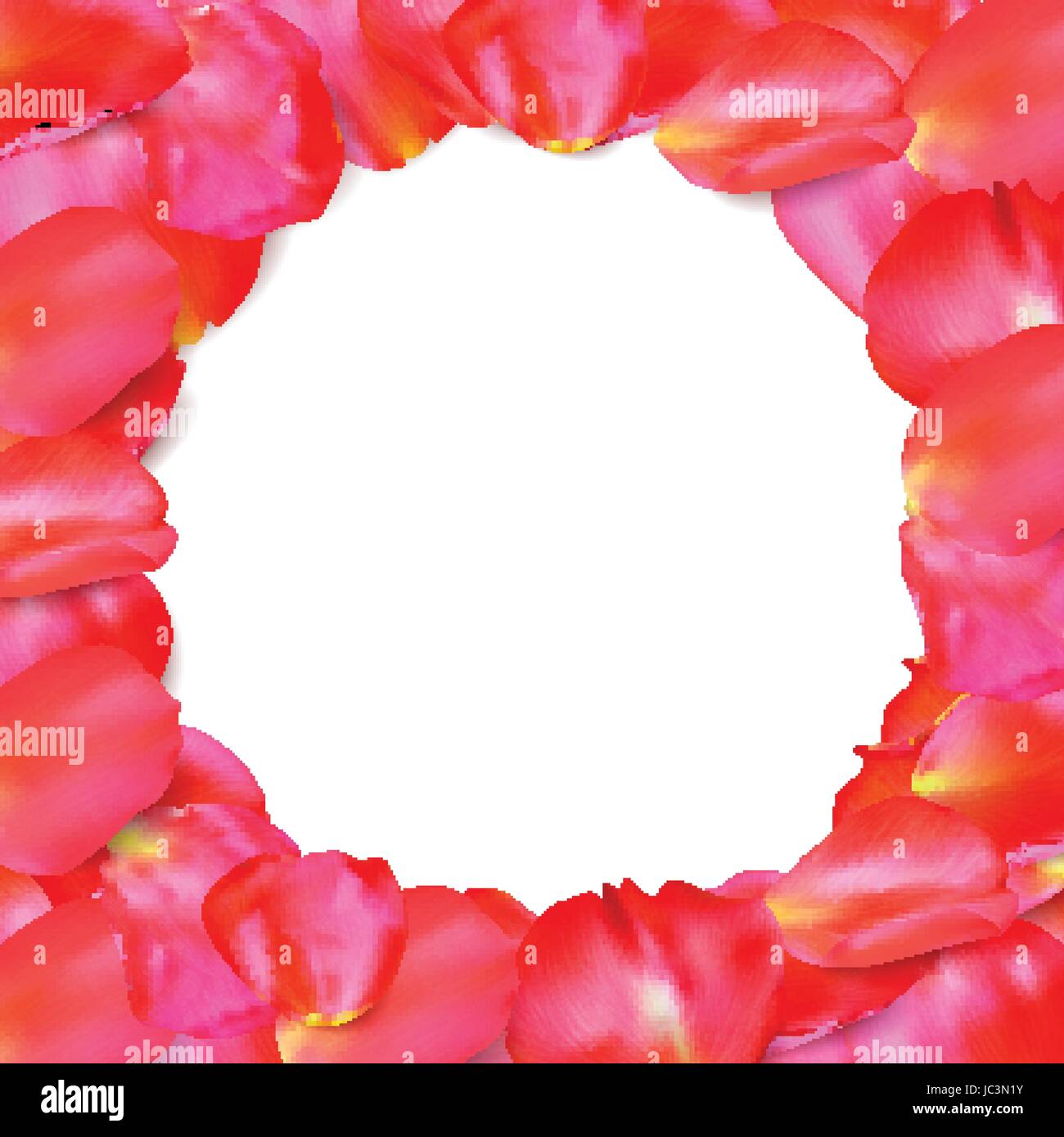 Rose petals frame Stock Vector Image & Art - Alamy