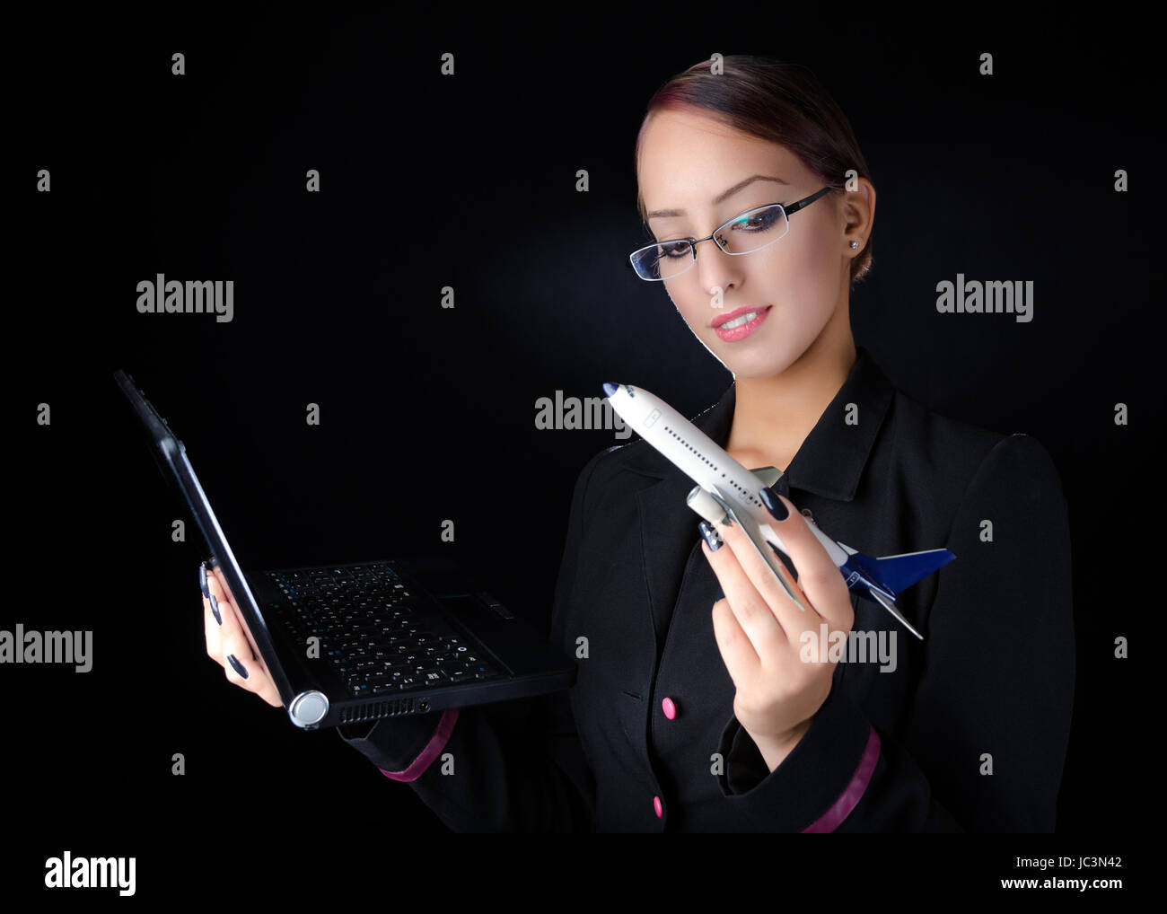 Airline office computers hi-res stock photography and images - Alamy