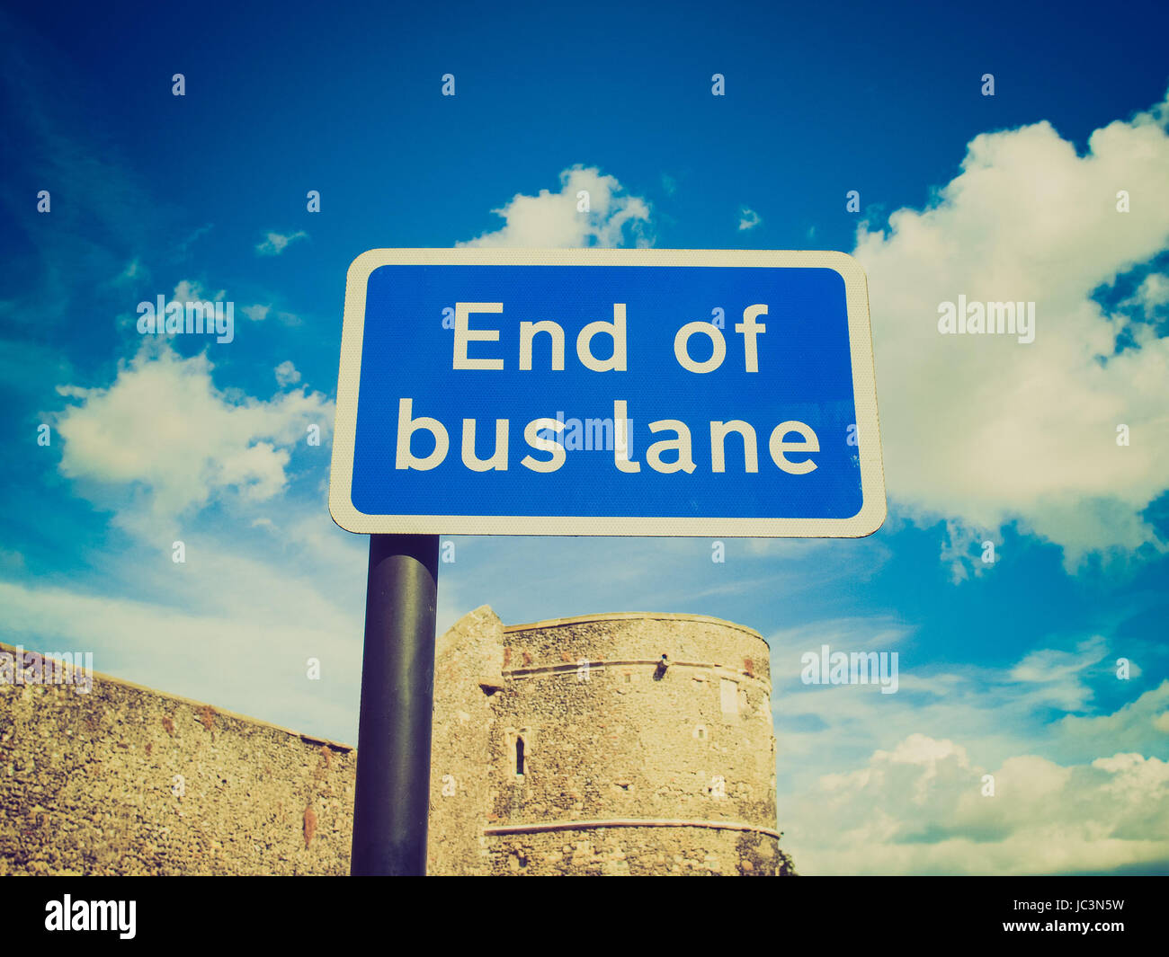 End of bus lane hi-res stock photography and images - Alamy