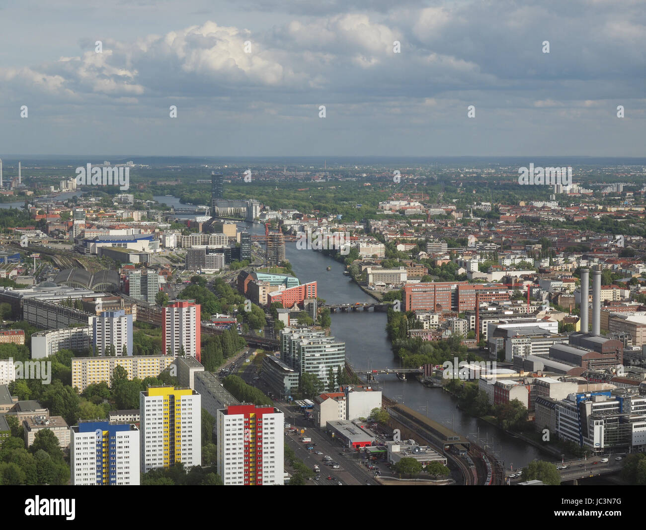 Aeria view of the city of Berlin in Germany Stock Photo - Alamy
