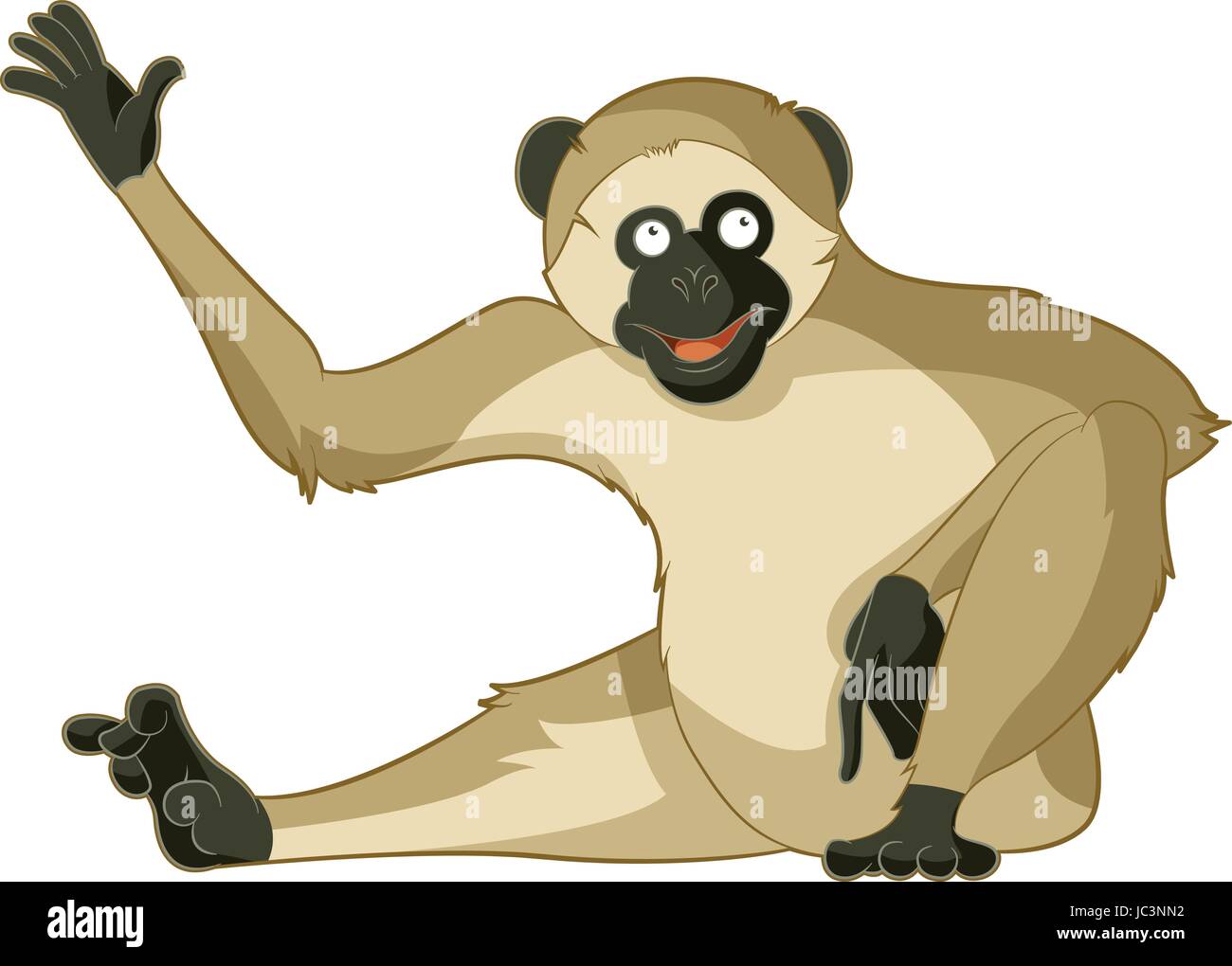 Cartoon greeting vervet Stock Vector Image & Art - Alamy