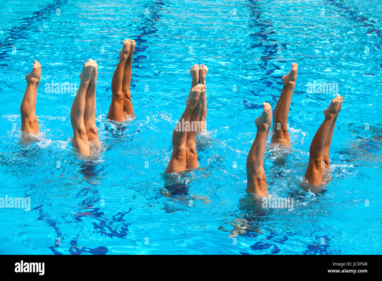 Synchronized swimming feet hi-res stock photography and images - Alamy