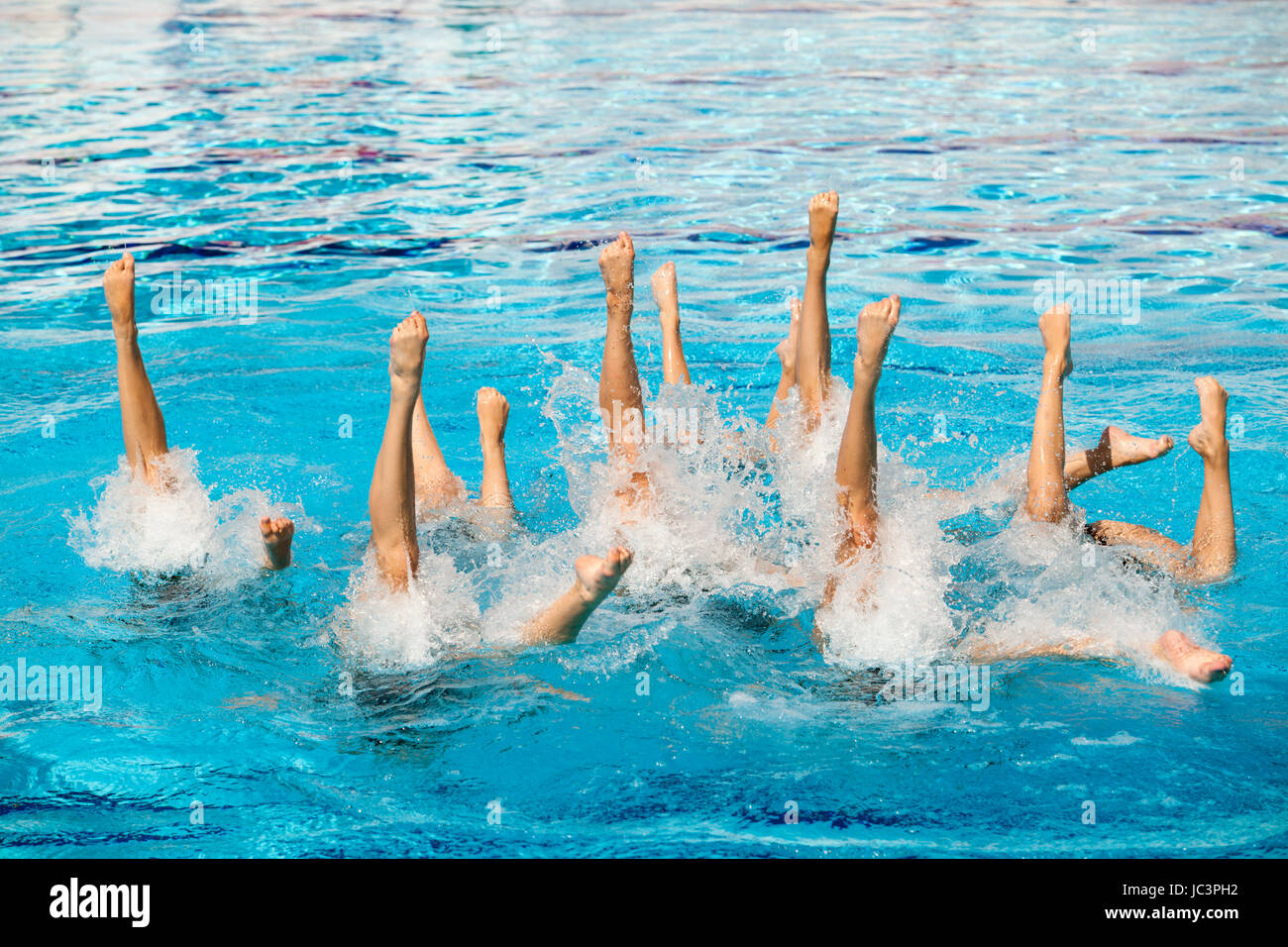 Synchronized swimming feet hi-res stock photography and images - Alamy