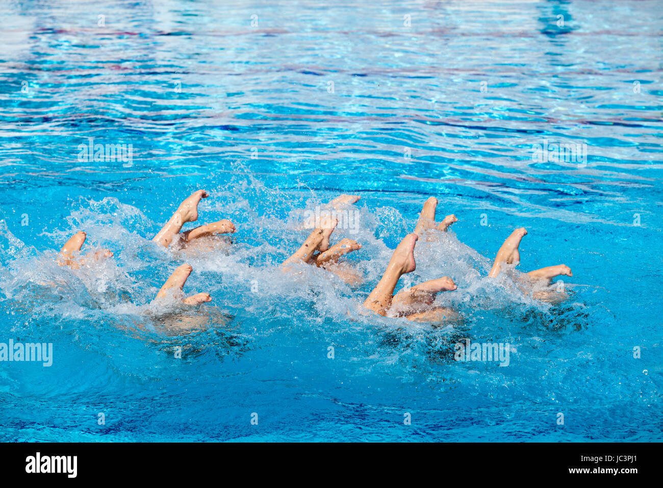 Synchronized swimming feet hi-res stock photography and images - Alamy