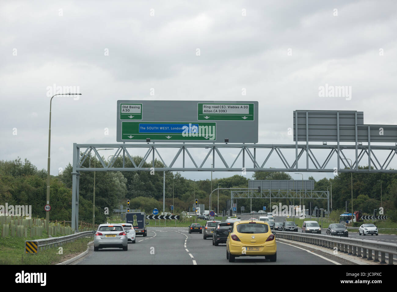 M3 motorway sign Stock Photo - Alamy