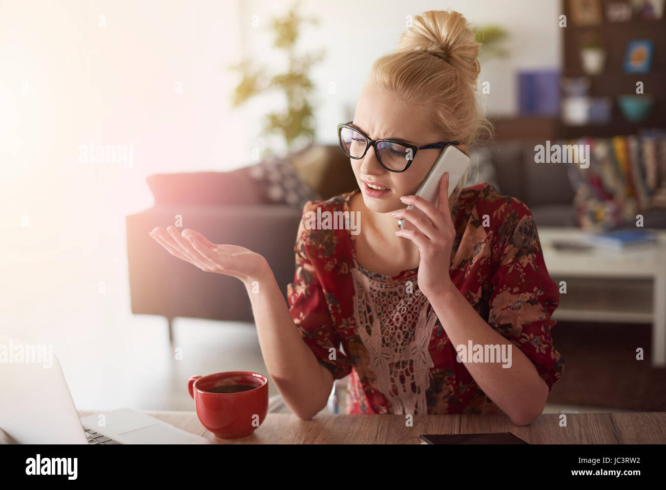 Real problem in home office Stock Photo - Alamy