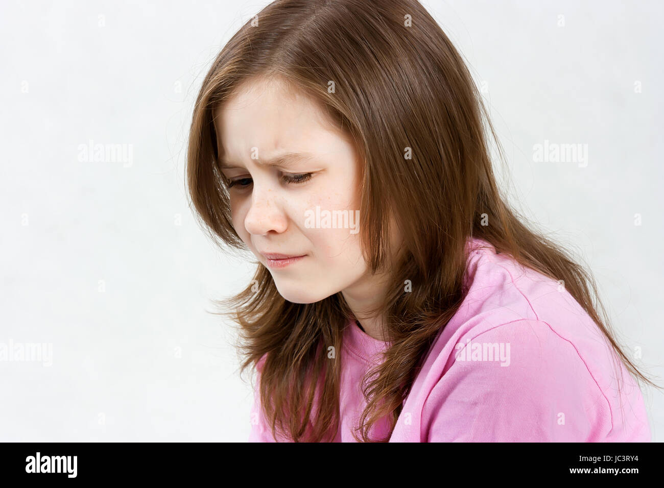 Upset crying teen girl close-up. Portrait Stock Photo - Alamy
