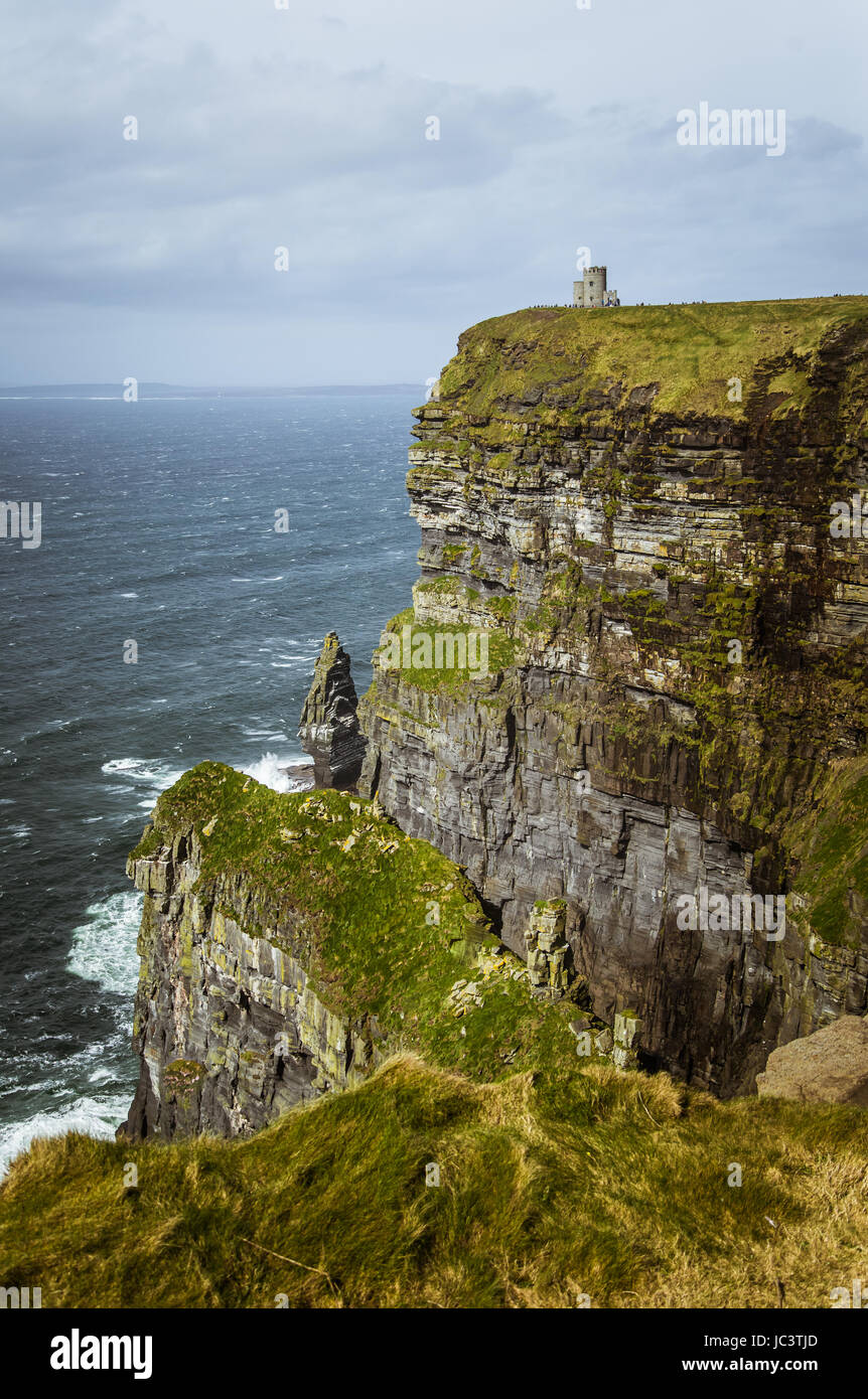A beautiful landscape of Moher cliffs in spring in Ireland Stock Photo ...