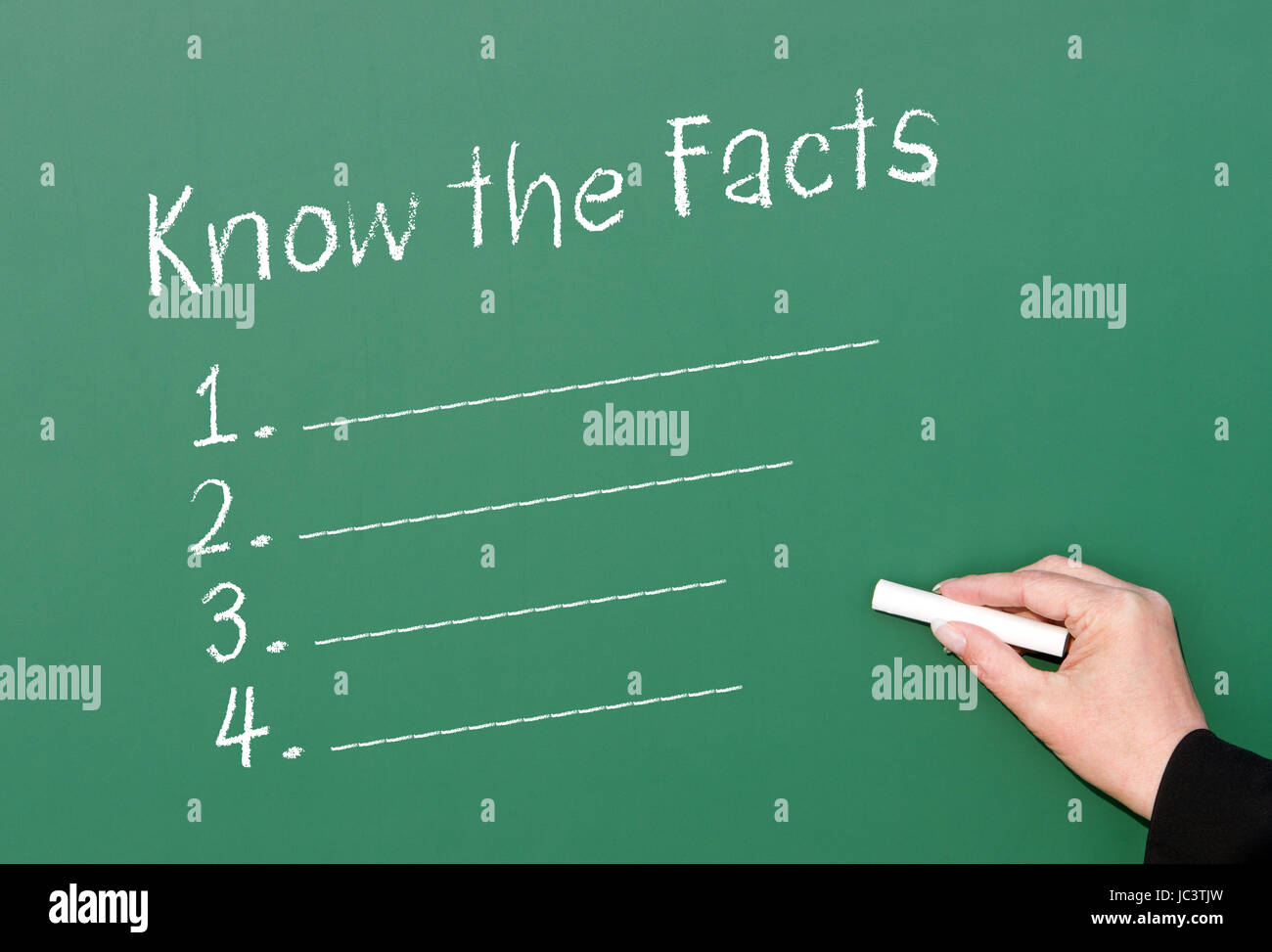 Know the Facts Stock Photo - Alamy