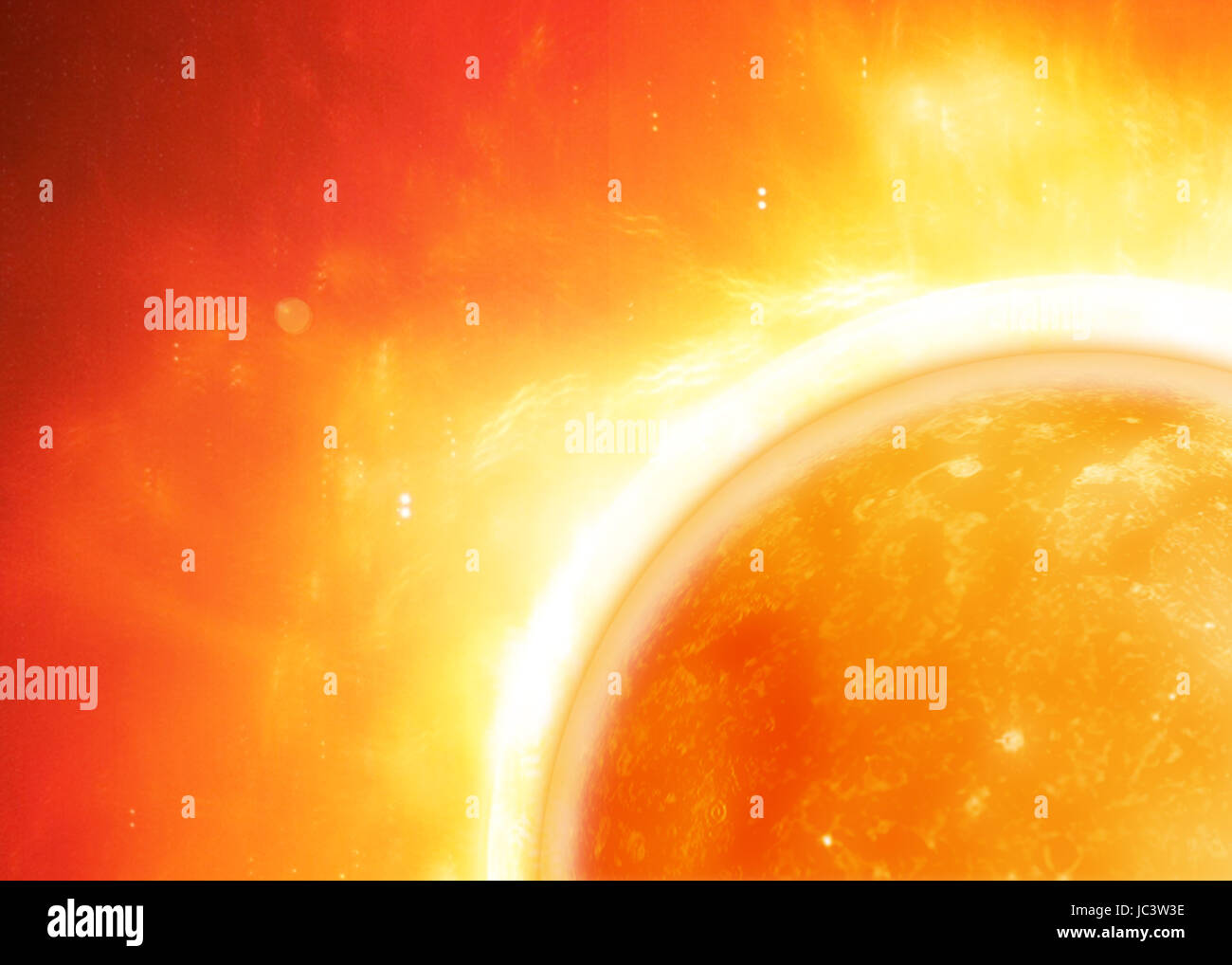 The sun in space Stock Photo - Alamy