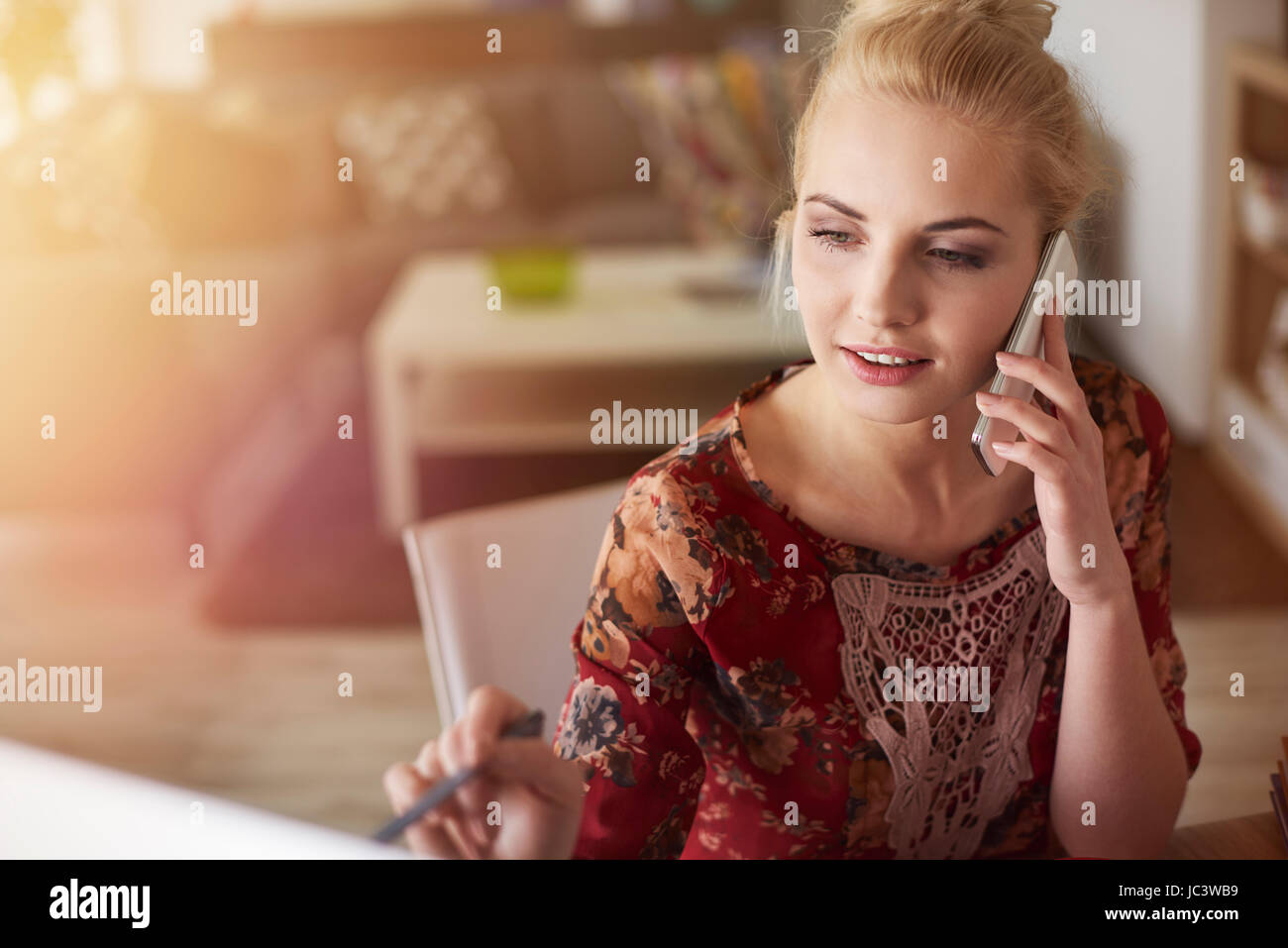 Checking some data on the computer Stock Photo - Alamy