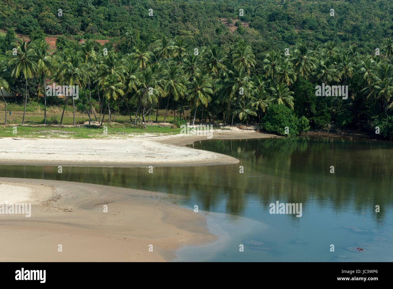 Serene Nivti Beach Stock Photo - Alamy