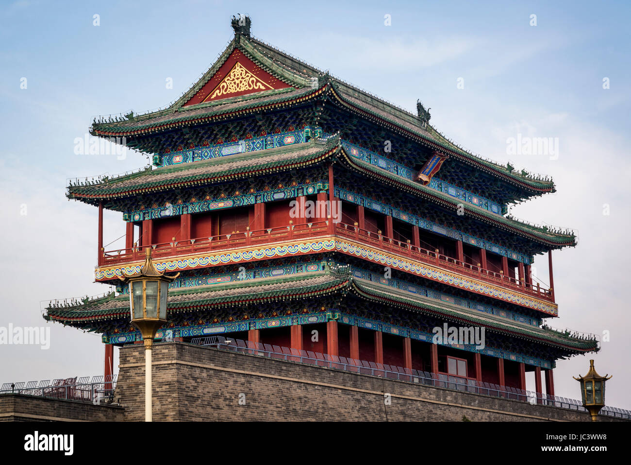 Qianmen or Front Gate, the colloquial name for Zhengyangmen, South gate ...
