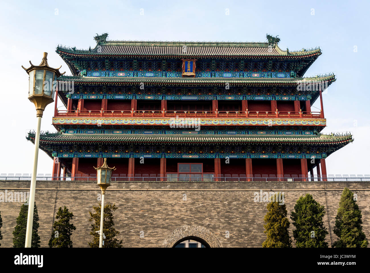 Qianmen or Front Gate, the colloquial name for Zhengyangmen, South gate ...