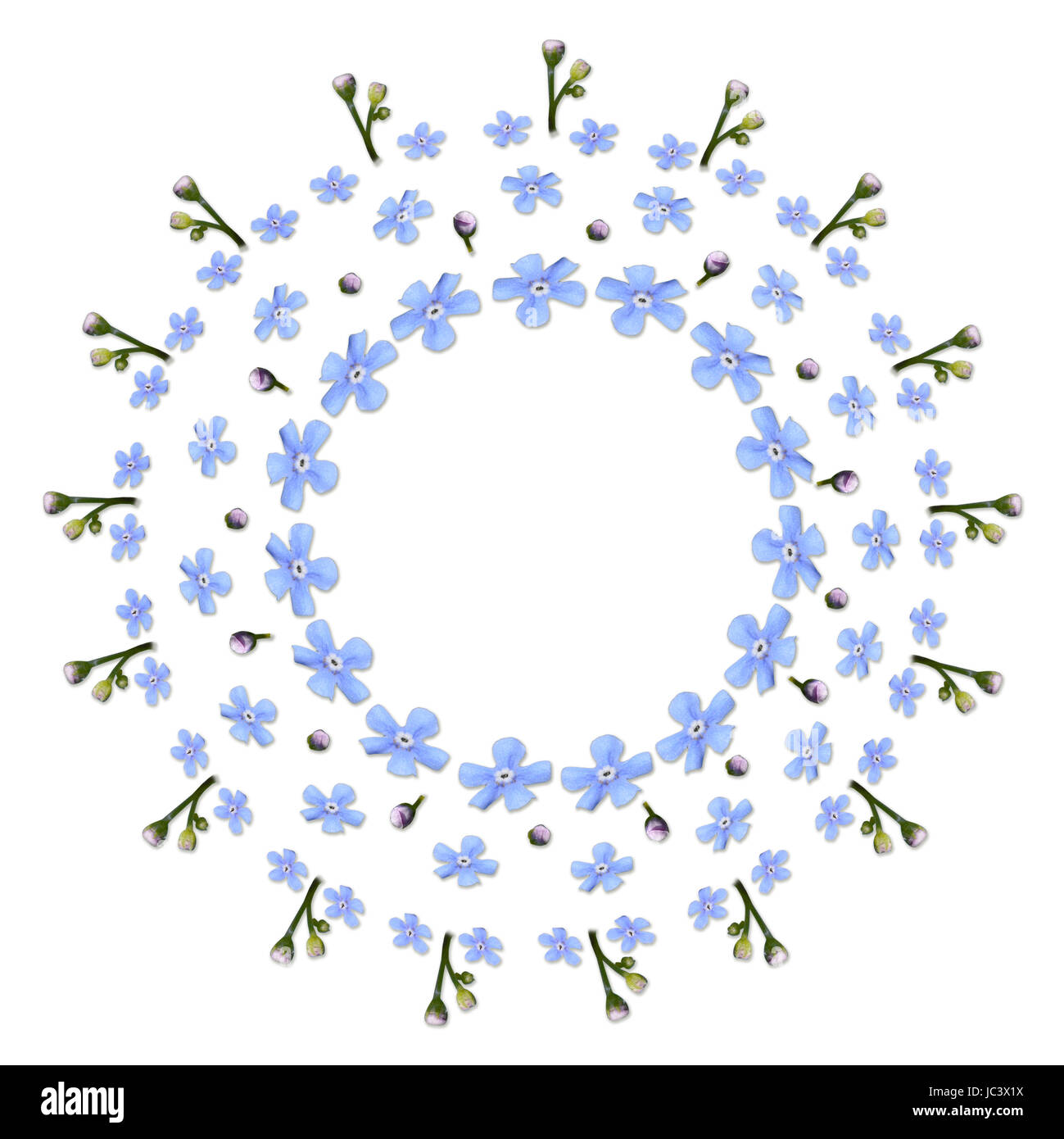 Round circle frame made Cut Out Stock Images & Pictures - Alamy