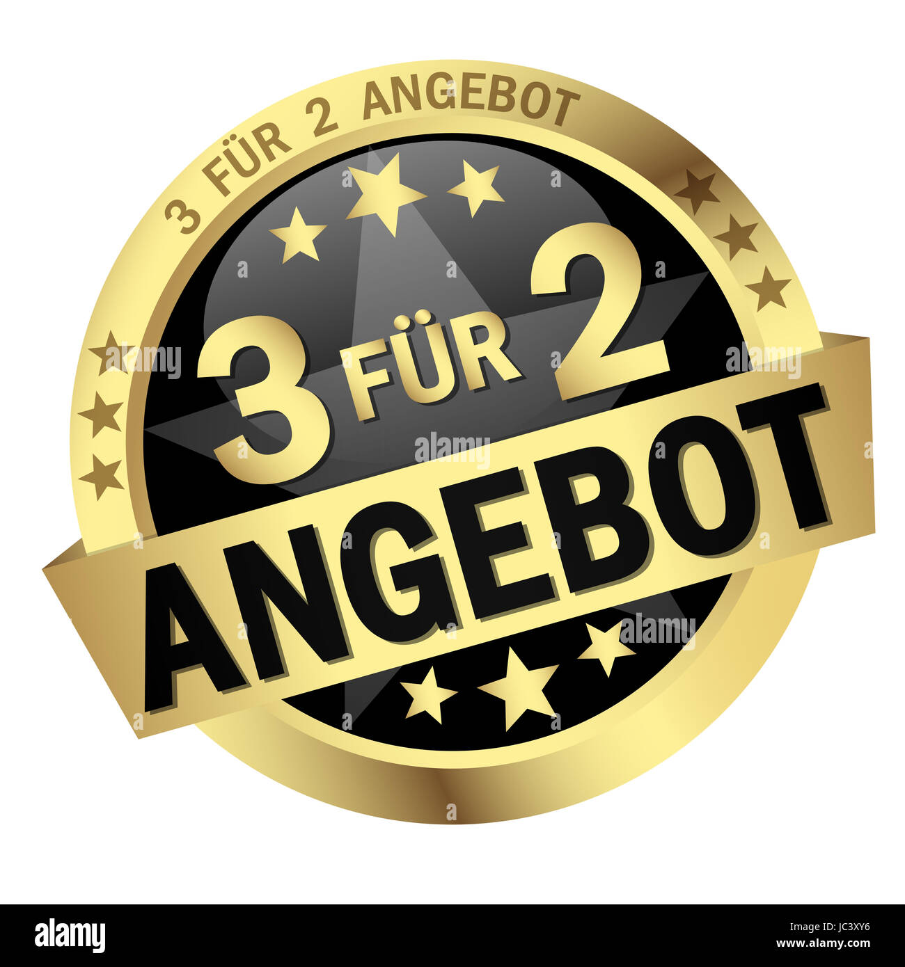 colored isolated button 3 FÜR 2 ANGEBOT Stock Photo - Alamy